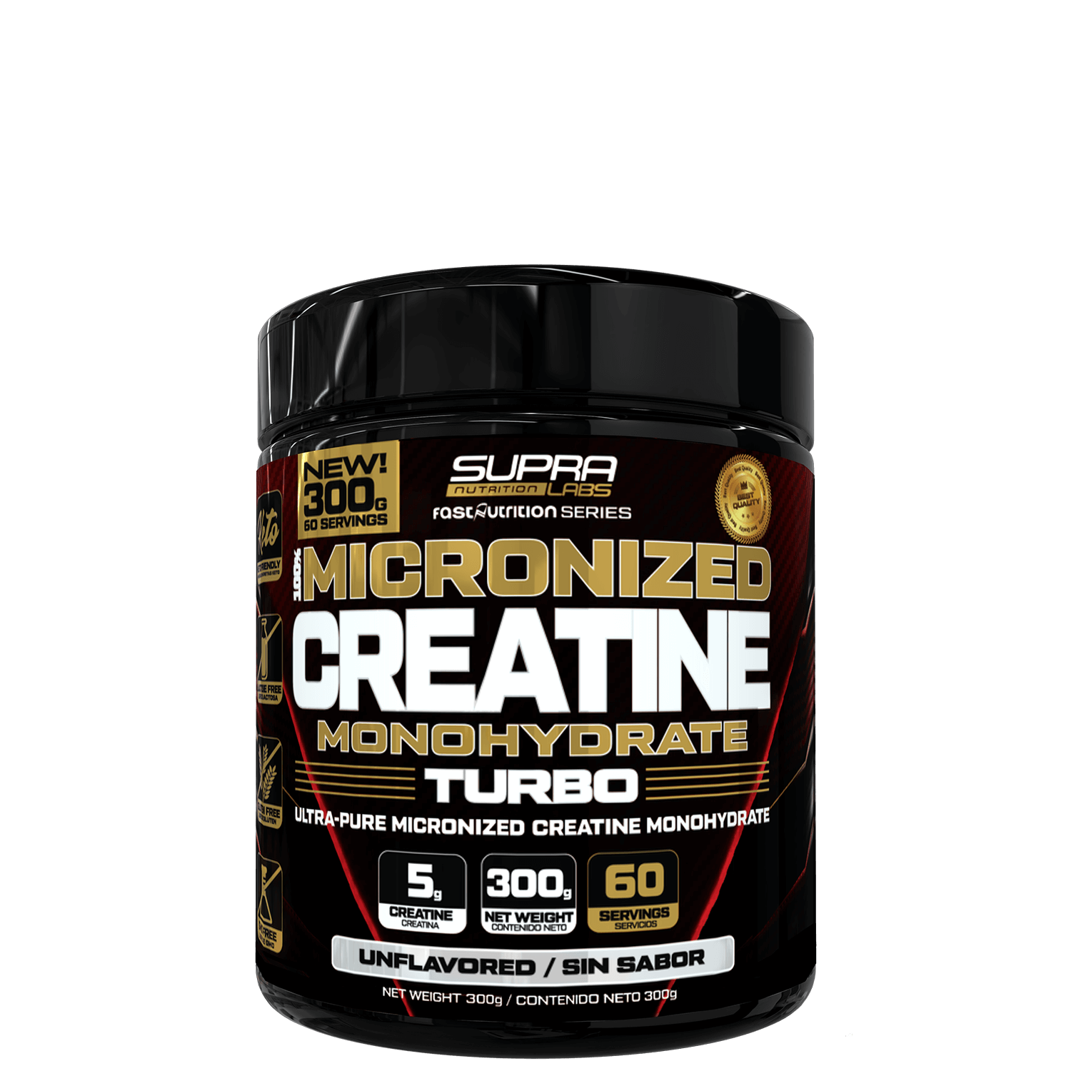 100 Creatine Micronized Turbo 300g Fastnutrition