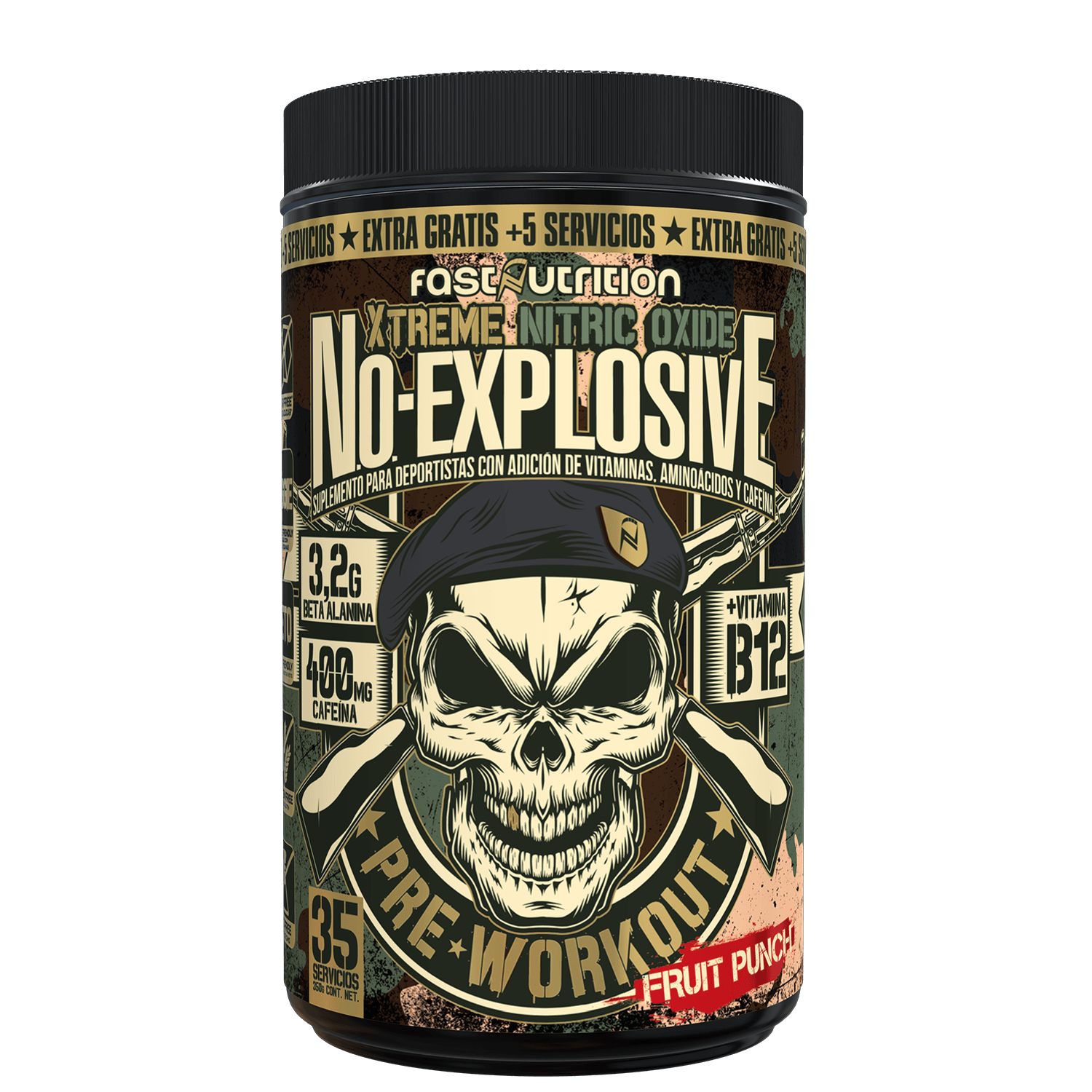 Pre Workout N.O.Explosive 350g 35sv - Fastnutrition